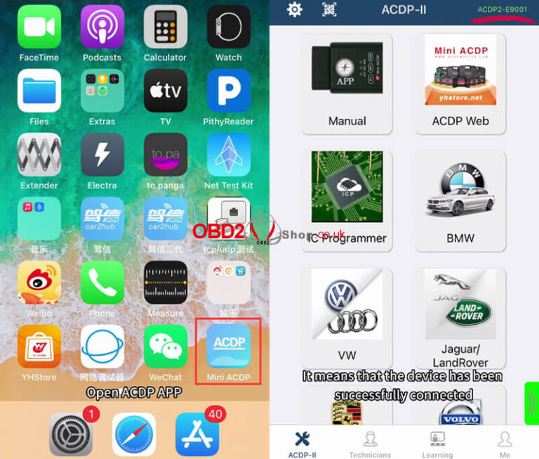 Connect Yanhua Mini ACDP-2 to Android/iOS/PC via USB cable | OBD2shop.co.uk Official Blog ...
